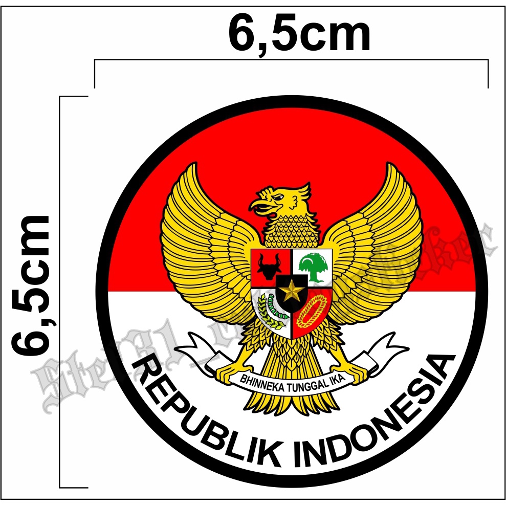 Jual Stiker printing gambar garuda RI bulat | Shopee Indonesia