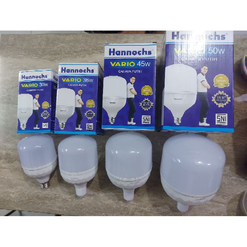Jual Bola Lampu LED Kapsul Hannochs VARIO Hemat Energi 30 Watt, 32 Watt, 45 Watt, 50 Watt ...