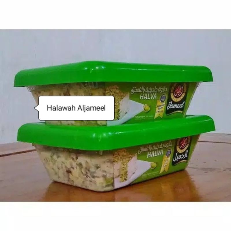 Jual Halawah Aljameel 500 Gram Halva Pistaschio Halawa dengan Kacang Arab Cocok Buat Sarapan ...