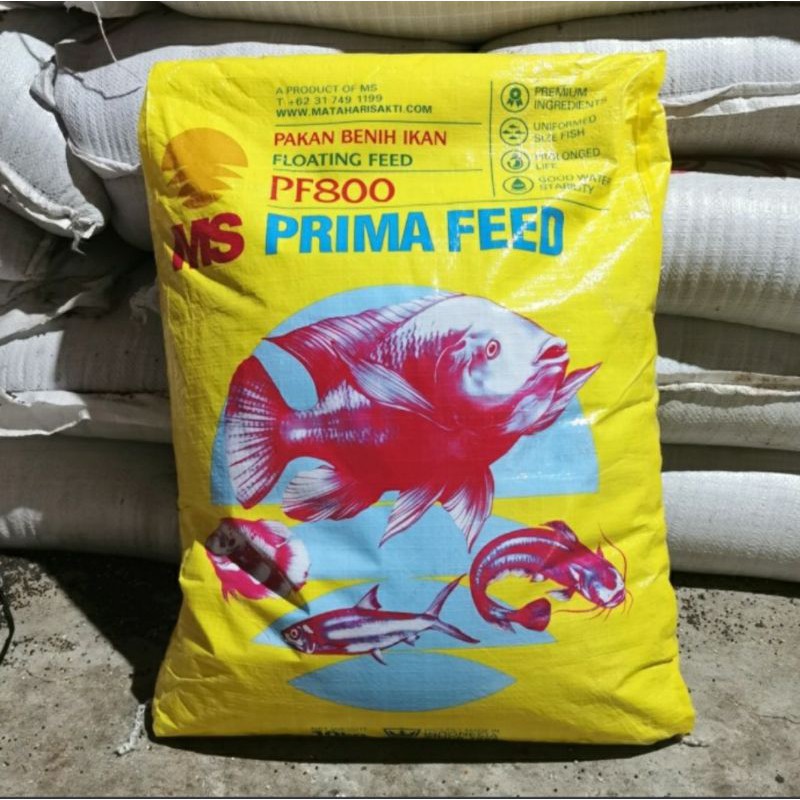 Jual Prima Feed 800 / pf 800 / pakan benih ikan type floating repack ...