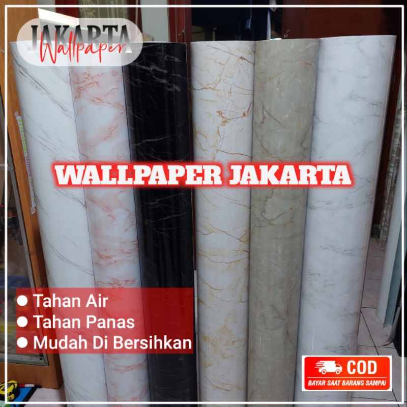 Jual wallpaper marble glossy/wallpaper dinding/sticker dinding ...