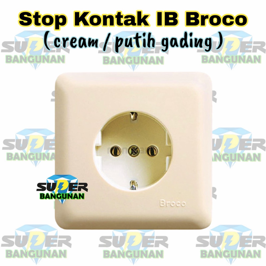 Jual Stop Kontak Broco IB (inbow) / Tanam Tembok | Shopee Indonesia