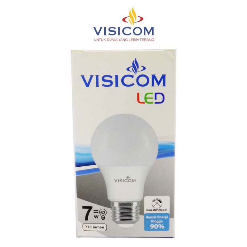 Jual LAMPU LED BULB 7W 7 WATT VISICOM HB GARANSI 1 TAHUN BOHLAM HEMAT ...