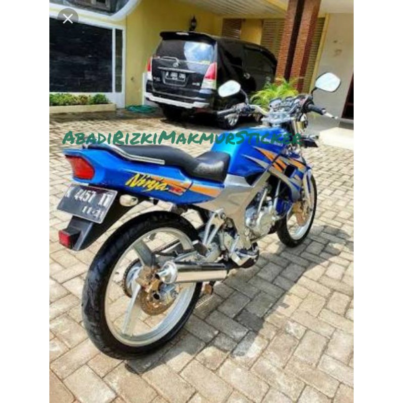Jual Lis body stiker Polet Striping ninja r Kis biru 2005 2006 1 set ...
