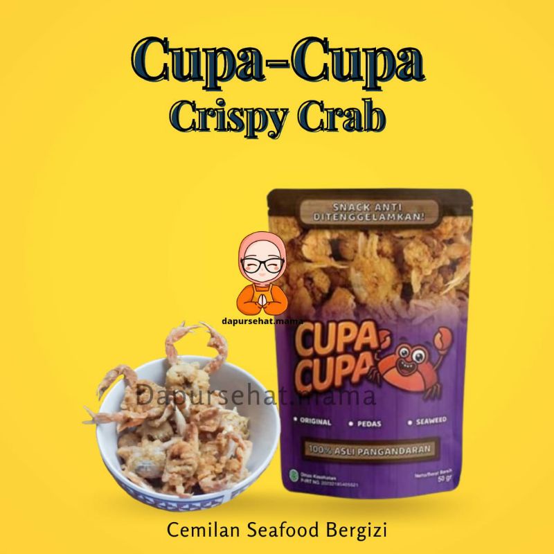 Jual Cupa Cupa Snack Crispy Crab-Snack Cemilan Bergizi Seafood Kepiting ...