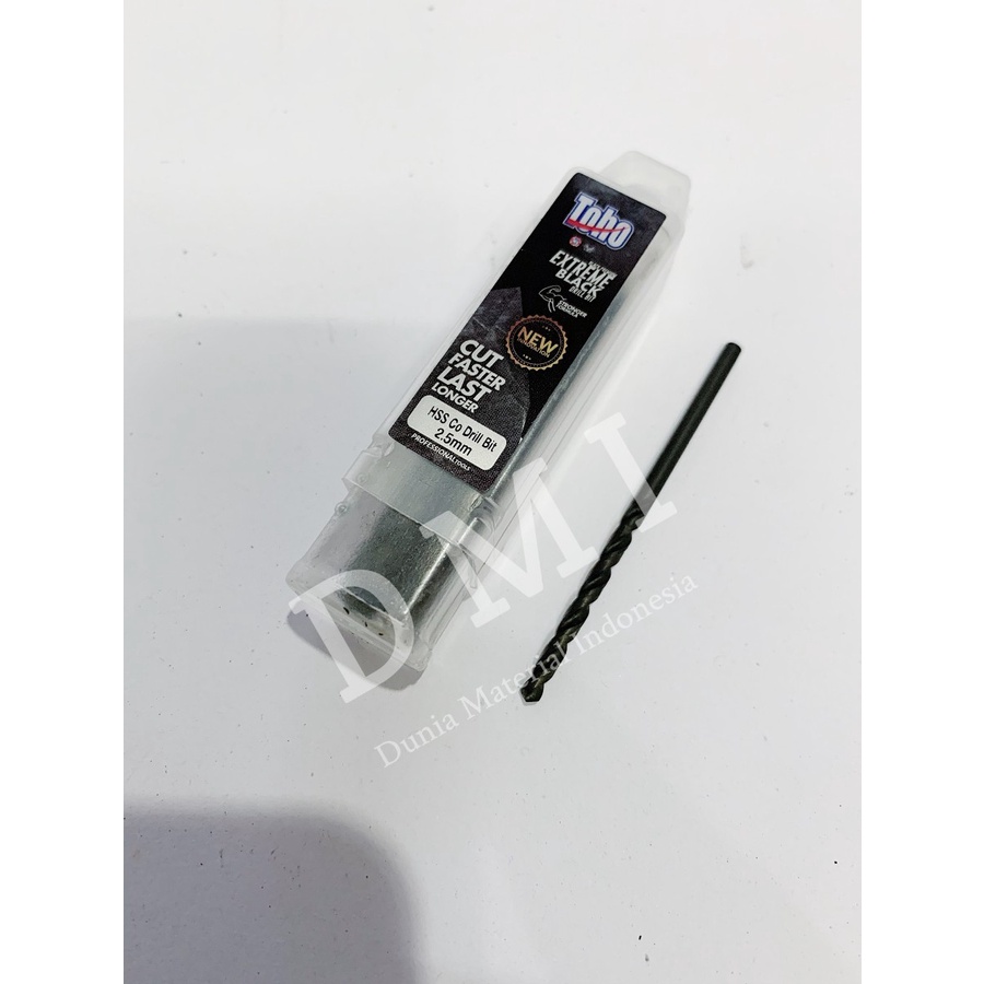 Jual Matabor Besi TOHO 2.5mm | Mata Bor Besi Extreme Black | Drill Bit ...