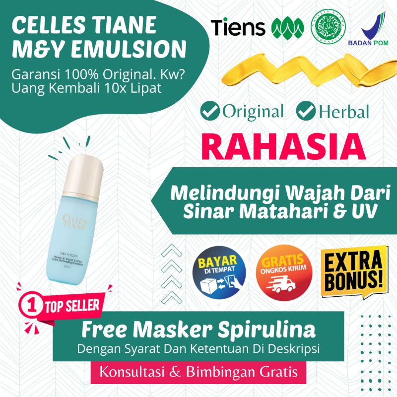 Jual CELLES TIANE DEFENDING EMULSION WAJAH ORIGINAL TIENS | Shopee ...