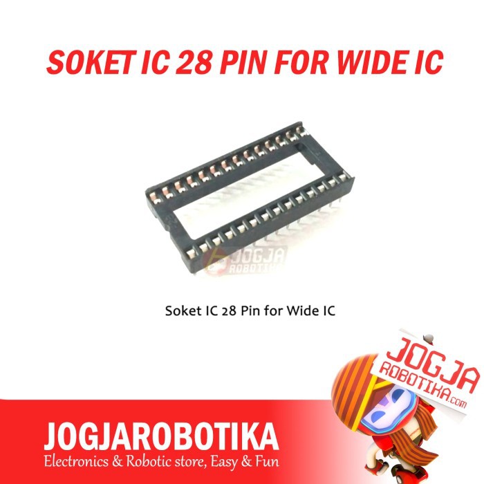 Jual SOKET socket IC 28 PIN FOR WIDE IC | Shopee Indonesia