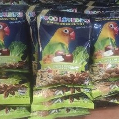 Jual ebod lb sachet pakan burung lovebird milet campur racikan ebod ...