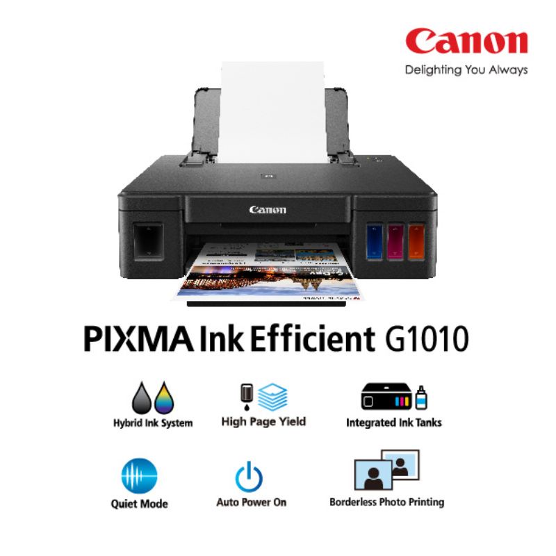 Jual Printer Inkjet Canon PIXMA G1010 InkTank system New Original Resmi ...