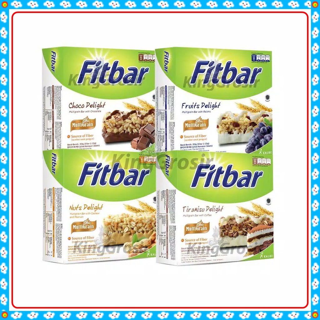 Jual Fitbar Multigrain 1 Pack Isi 5 x 20 gr Cemilan Diet & sehat ...