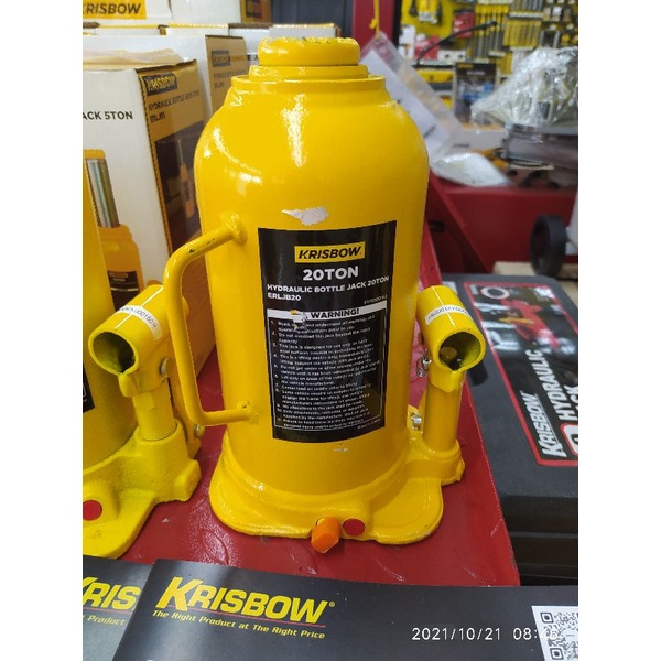 Jual KRISBOW Dongkrak Botol 20 Ton / HYDRAULIC BOTTLE JACK 20 TON ...