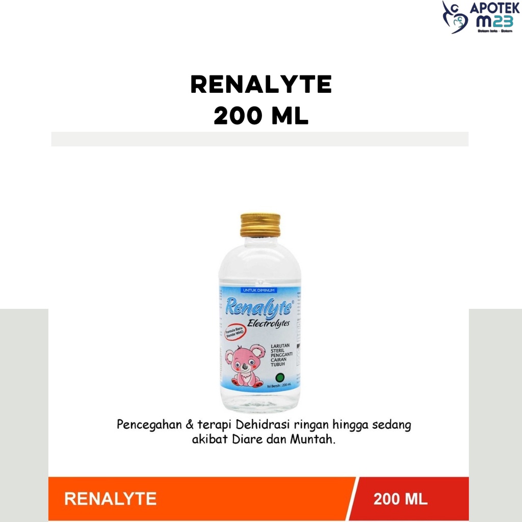 Jual Renalyte Larutan Dehidrasi penganti cairan tubuh 200ml | Shopee ...