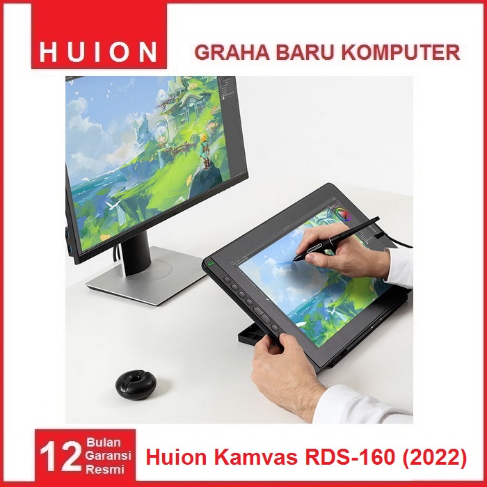 Jual Huion Kamvas RDS-160 Interactive Pen Display Drawing Tablet 16 Pro | Shopee Indonesia