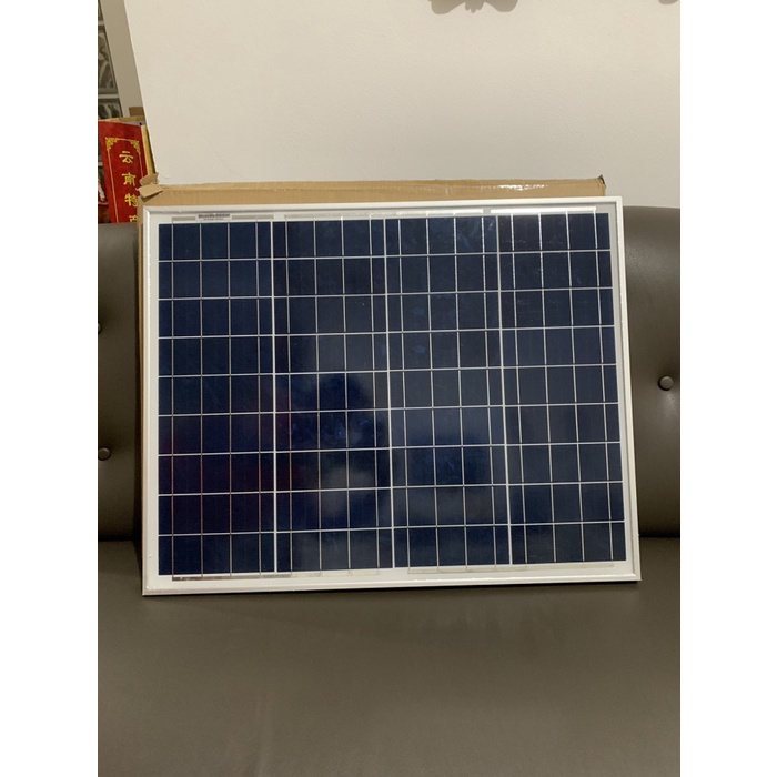 Jual Promo solar panel cell surya modul sun asia 50wp 50 wp poly 12v 12 ...