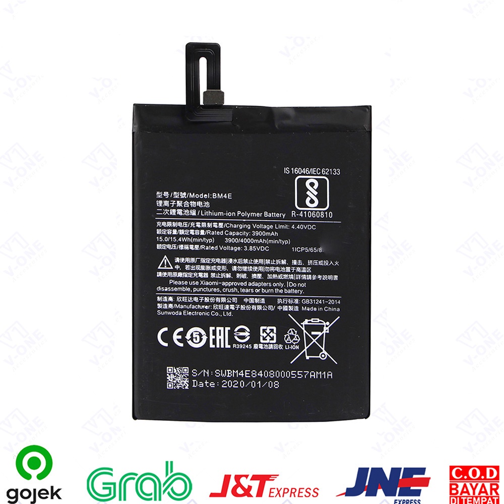 Jual PPL- BATERAI BATTERY ORIGINAL 100 BM4E XIAOMI POCOPHONE F1 ...
