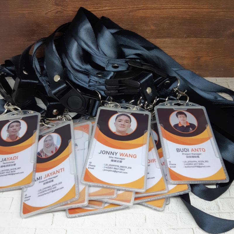 Jual Paket Cetak ID Card | Casing | Lanyard Polos | Shopee Indonesia