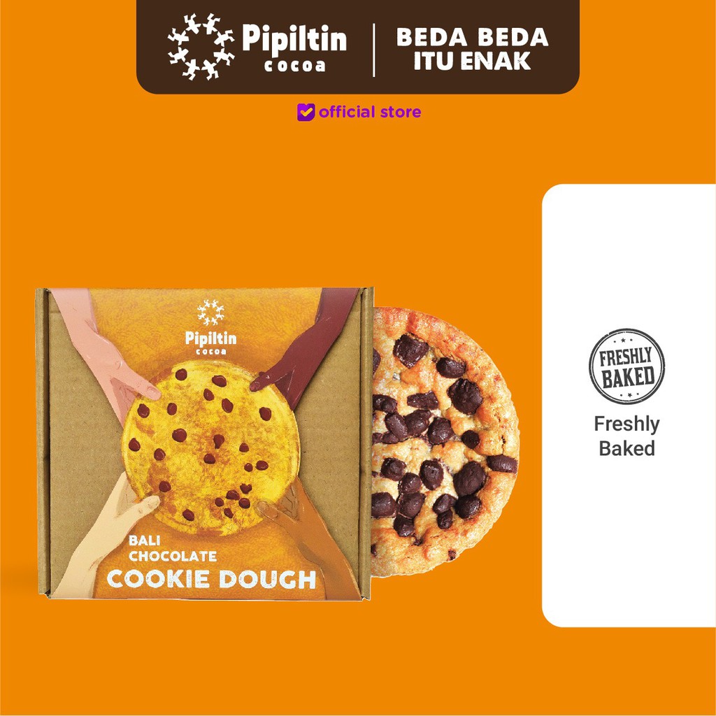 Jual Pipiltin Cocoa Baked Cemilan Coklat - Chocolate Whole Cookie Dough ...