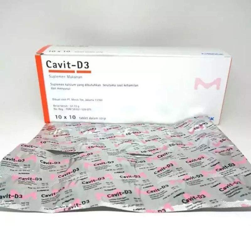 Jual Cavit-D3 strip isi 10 tablet - suplemen kalsium | Shopee Indonesia