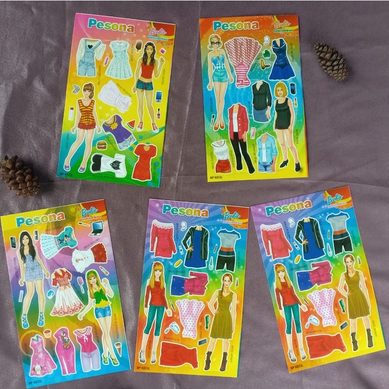 Jual Mainan Bongkar Pasang Kertas / Paper Dolls Mainan Kertas / Boneka ...