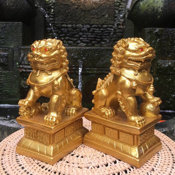 Jual Patung Singa Emas Cina (Pei Ching Se) / Chilin | Shopee Indonesia