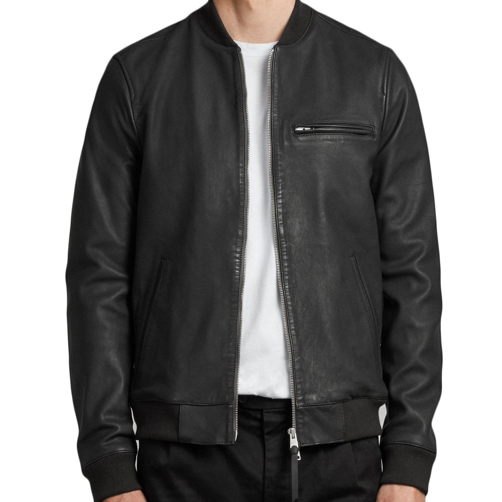 Jual JAKET KULIT PRIA KULIT SINTETIS HITAM | Shopee Indonesia