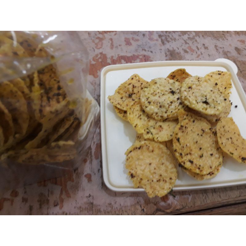Jual KERUPUK OPAK SINGKONG/KHAS PADANG/KEMASAN STANDPOUCH 125 GR/3 RASA ...