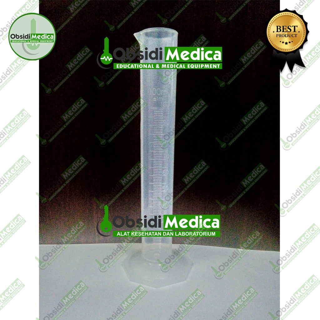 Jual Gelas Ukur 100ml Plastik Measuring Cylinder 100 ml Hexagonal Base | Shopee Indonesia