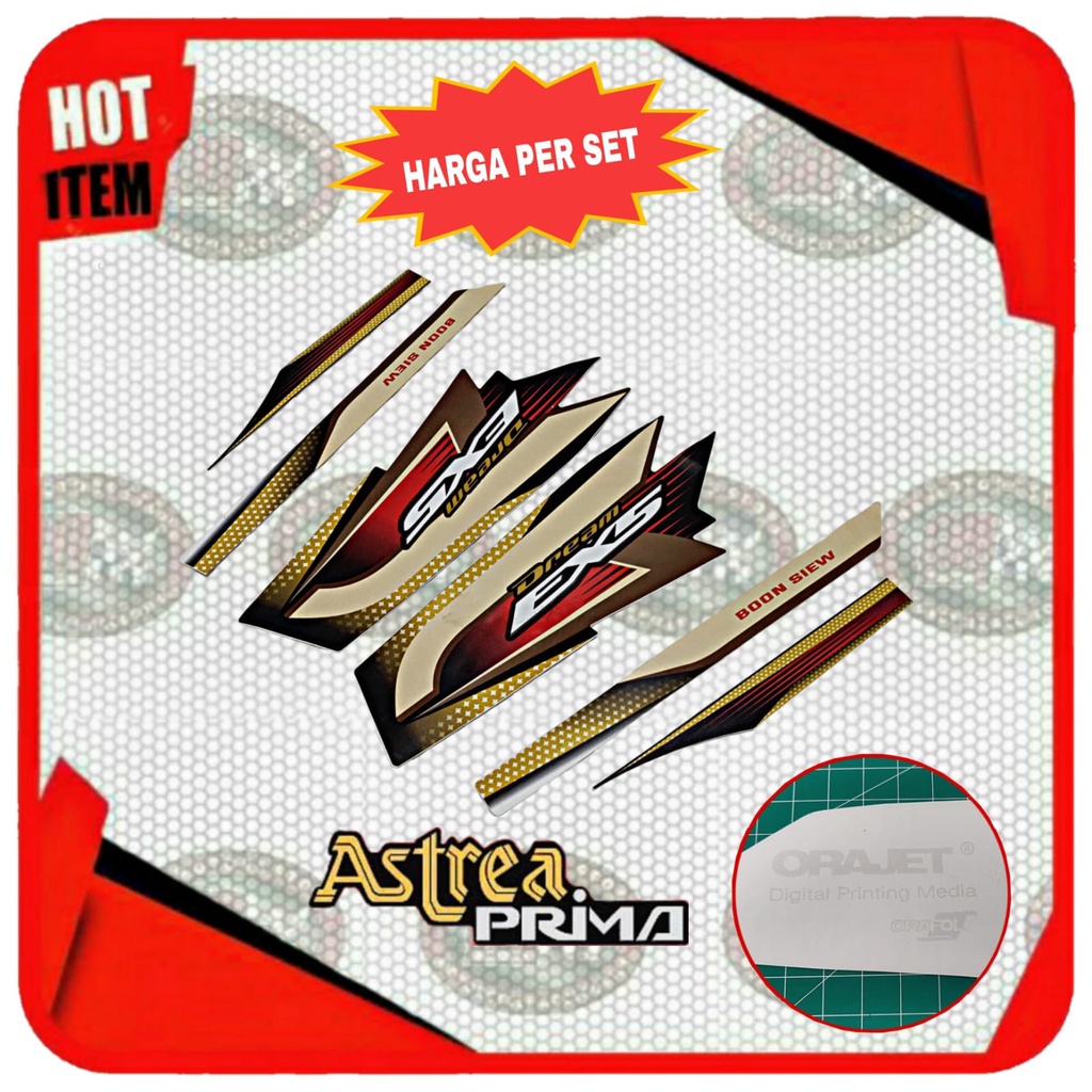Jual STIKER STRIP STRIPING HONDA ASTREA PRIMA CUSTOM DREAM EX5 VINYL 004 | Shopee Indonesia
