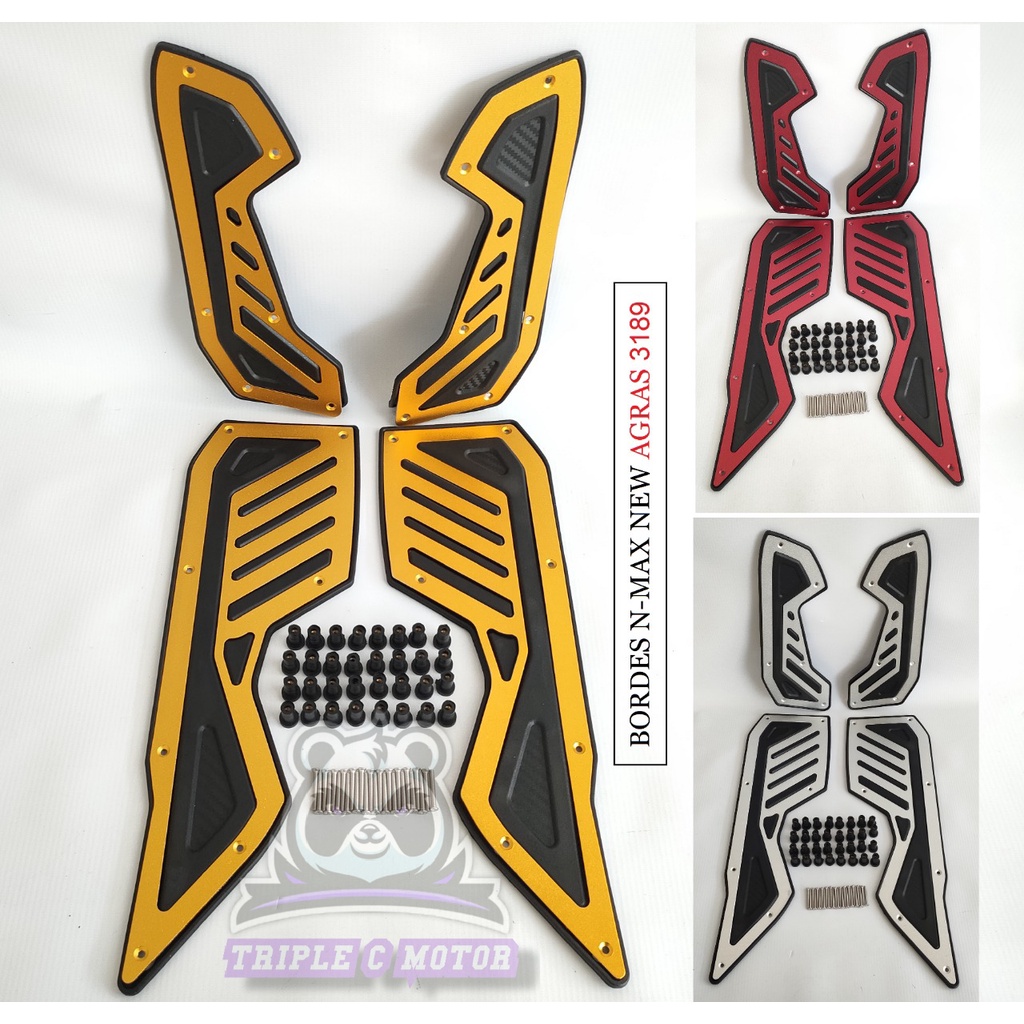 Jual PLAT BORDES NMAX NEW 2020 LANTAI KARPET ALMINI N MAX NEW AGRAS ...