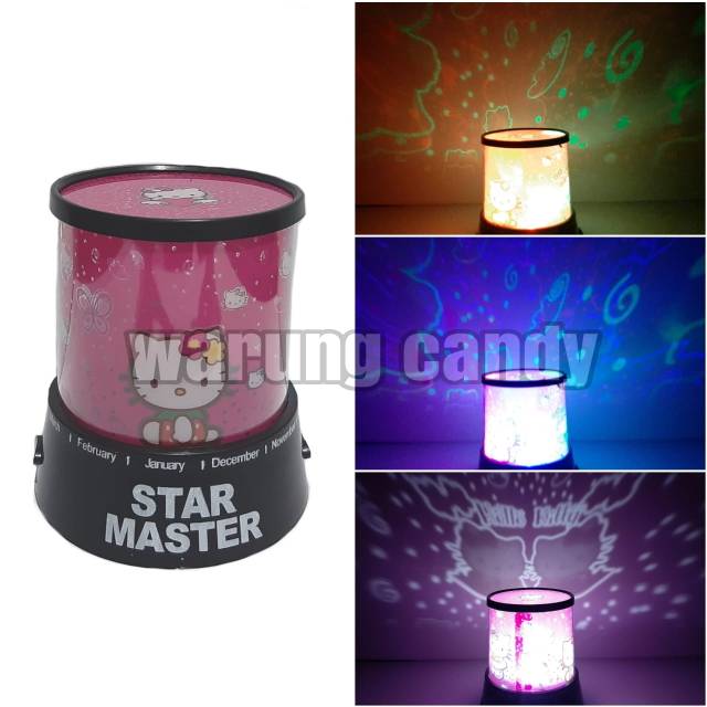 Jual Lampu tidur star master Hello Kitty proyektor dekorasi kamar ...