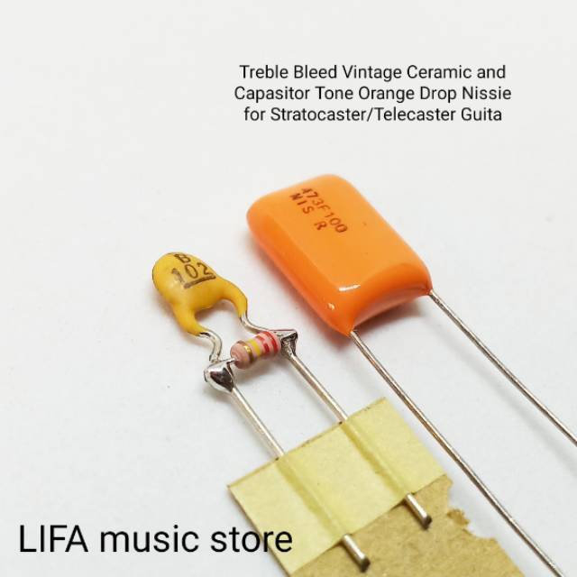Jual Treble Bleed Vintage Ceramic and Capasitor Tone Orange Drop Nissie ...