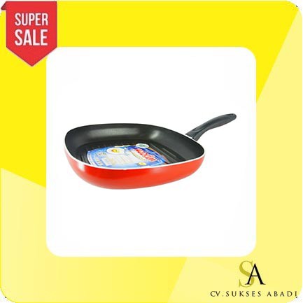 Jual Maxim Valentino Square Grill Teflon 26 cm panci pemanggang kotak ...