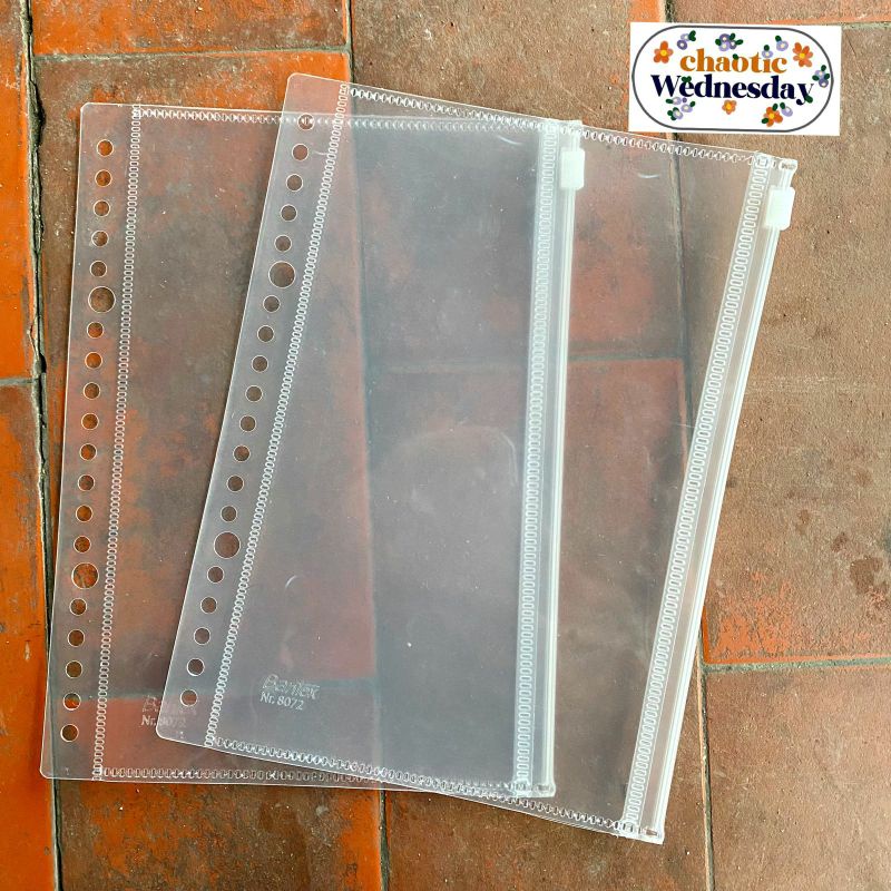 Jual KANTUNG PENYIMPANAN ZIP POCKET PLASTIK UNTUK BINDER UKURAN A5 ...