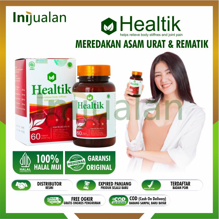 Jual HEALTIK ASLI ORIGINAL OBAT UNTUK NYERI SENDI REMATIK ASAM URAT ...