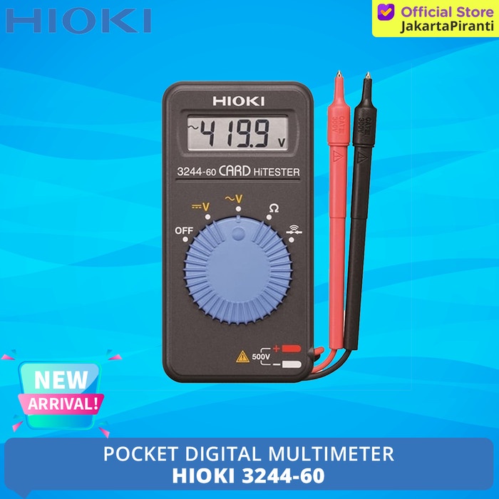 Jual DIGITAL MULTIMETER CARD HITESTER DIGITAL MULTI METER HIOKI 3244-60 ...