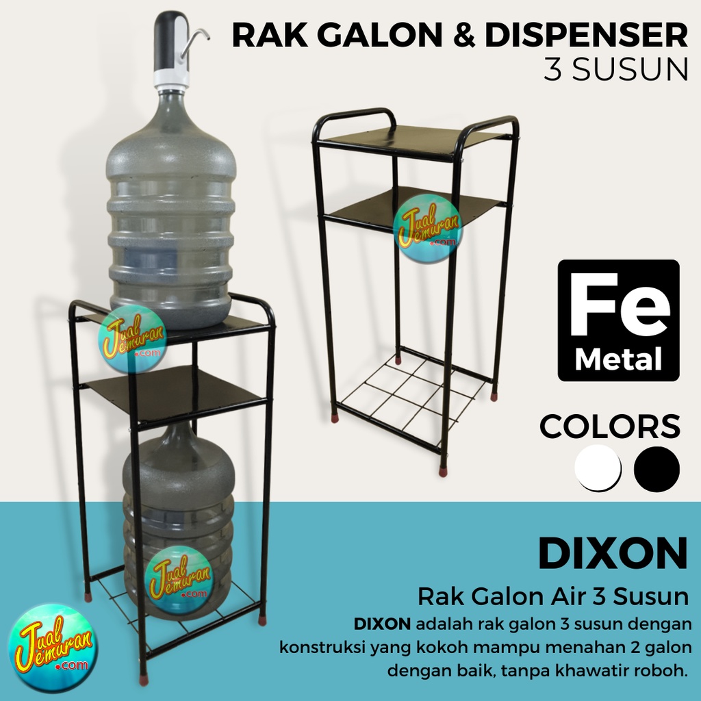 Jual Rak Galon Air Besi Dispenser Serbaguna 3 Susun Meja Dispenser ...