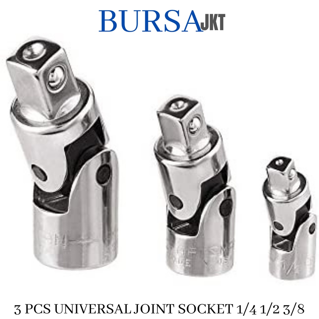 Jual ADAPTER SAMBUNGAN FLEXIBLE JOINT SOCKET UNIVERSAL 1/4 3/8 1/2 INCH ...