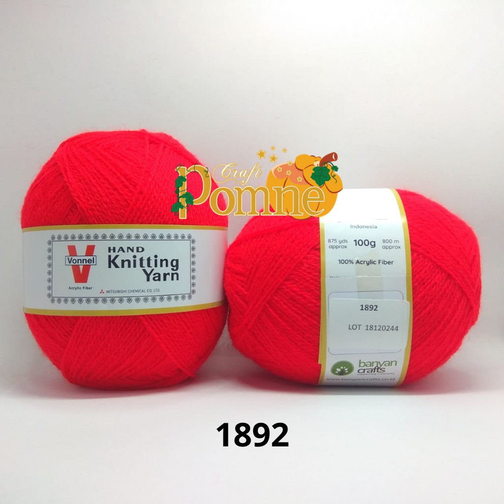 Jual Benang Rajut Wol Lokal VONNEL - Siet Yarn (100gr 800m) | Shopee ...