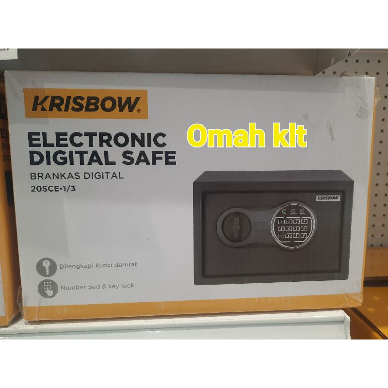 Jual safety deposit box cash box berangkas besi Krisbow | Shopee Indonesia