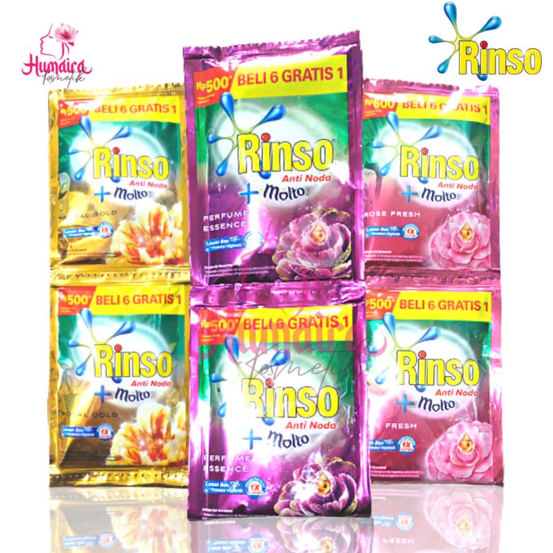 Jual Rinso Molto Ditergent Cair Liquid Sachet 18ml Harga 12pcs (Promo.1 ...