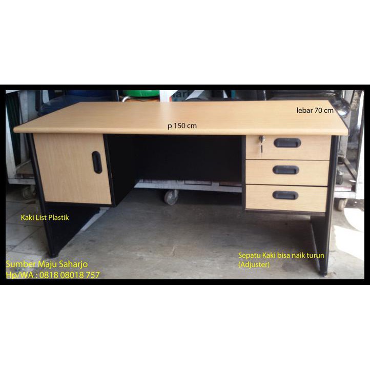 Jual MEJA KANTOR MEJA KERJA MEJA 1 BIRO UK. 150 X 70 X 75 CM SMS-LIST ...
