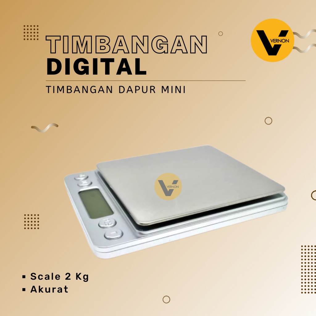 Jual Timbangan Dapur Mini Digital Scale 2 kg SUPER AKURAT 0.1 Gram ...