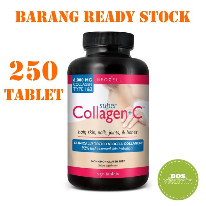Jual Original Beauty Neocell - Super Collagen+C, Type 1 & 3 - 250 ...