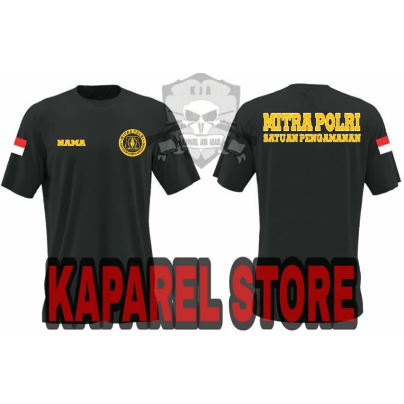 Jual Kaos Logo Mitra Polri Satuan Pengamanan / Baju Mitra Polri Satpam ...
