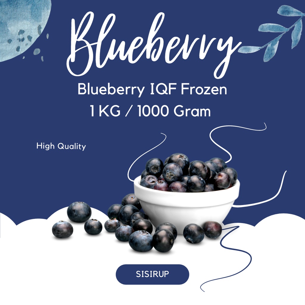 Jual 1 KG Blueberry IQF Frozen 1 KG / Blueberi Beku / Bluberi Frozen ...