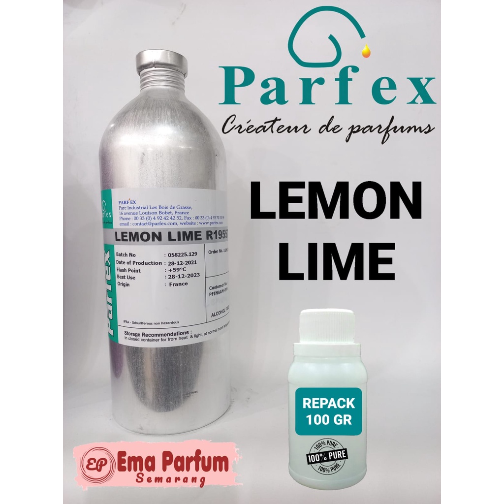 Jual (100 GRAM) LEMON LIME BY PARFEX REPACK 100 GRAM BIBIT PARFUM MURNI ...