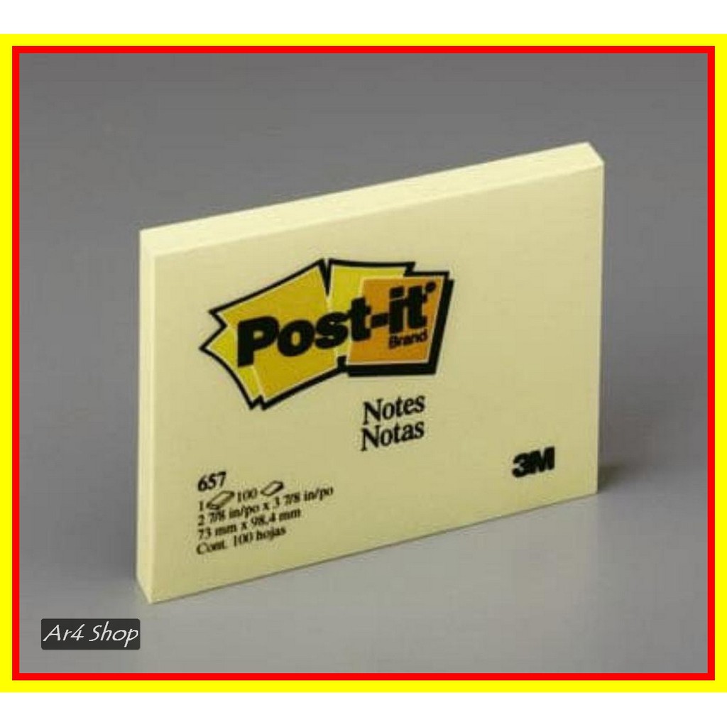 Jual Sticky Notes - Post-It - 657-Ac. 3 In X 4 In | Shopee Indonesia