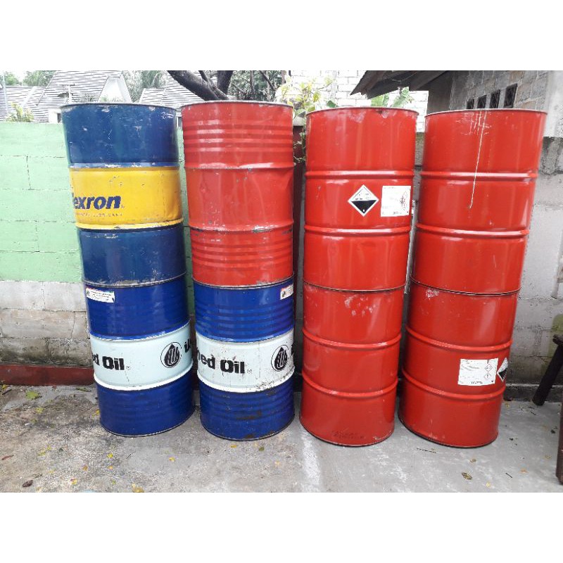 Jual Drum Tong Besi Tempat Sampah 200 Liter Tangki Tandon Toren ...