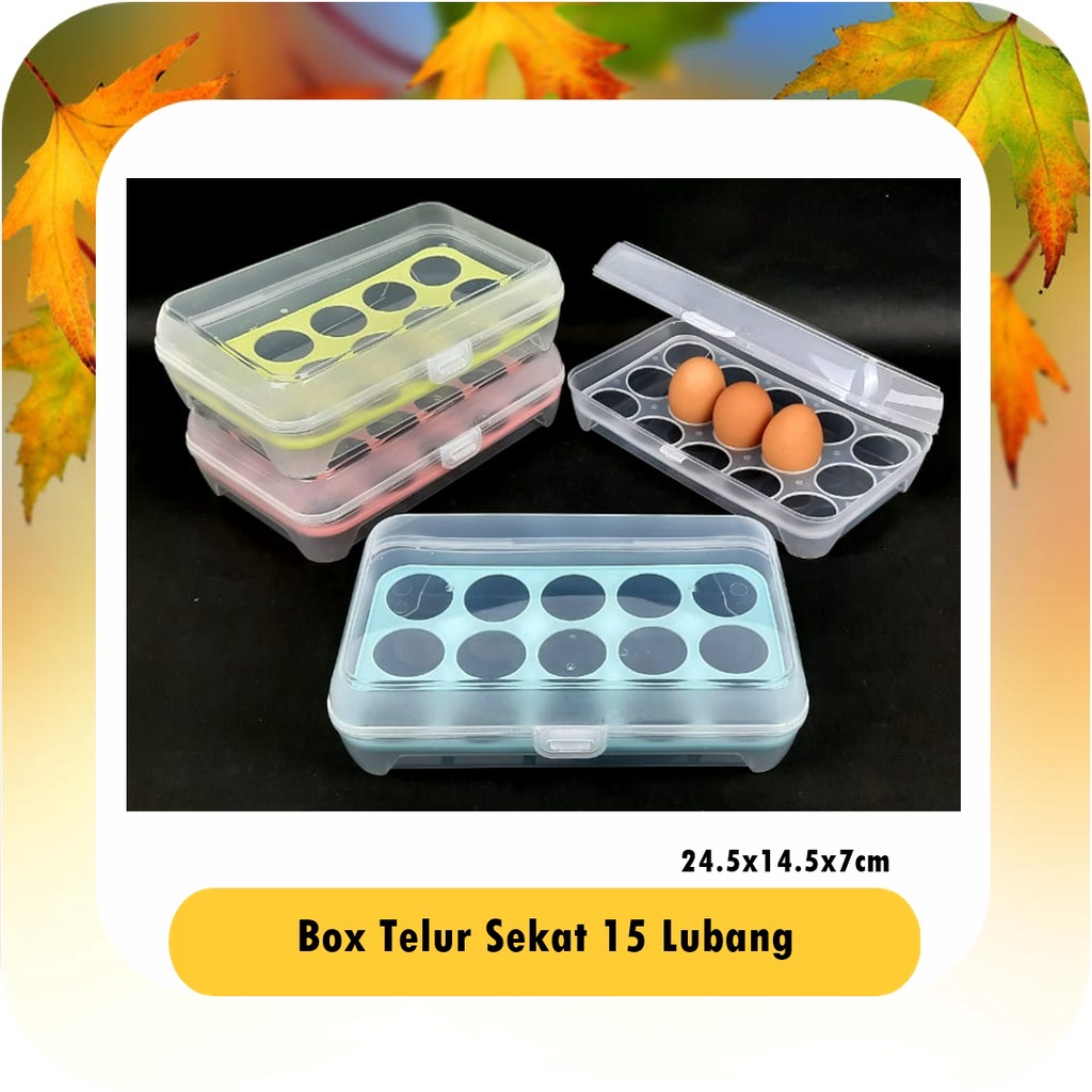 Jual RML1133 Box Telur/Kotak Telur/Tempat Telur Sekat 15 Lubang ...